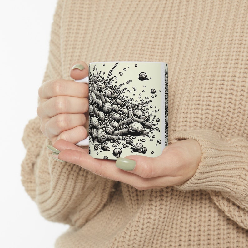 Cute Snail Coffee Mug, Realistic Snail Mug, Coffee Cup With Lid, Cute ...