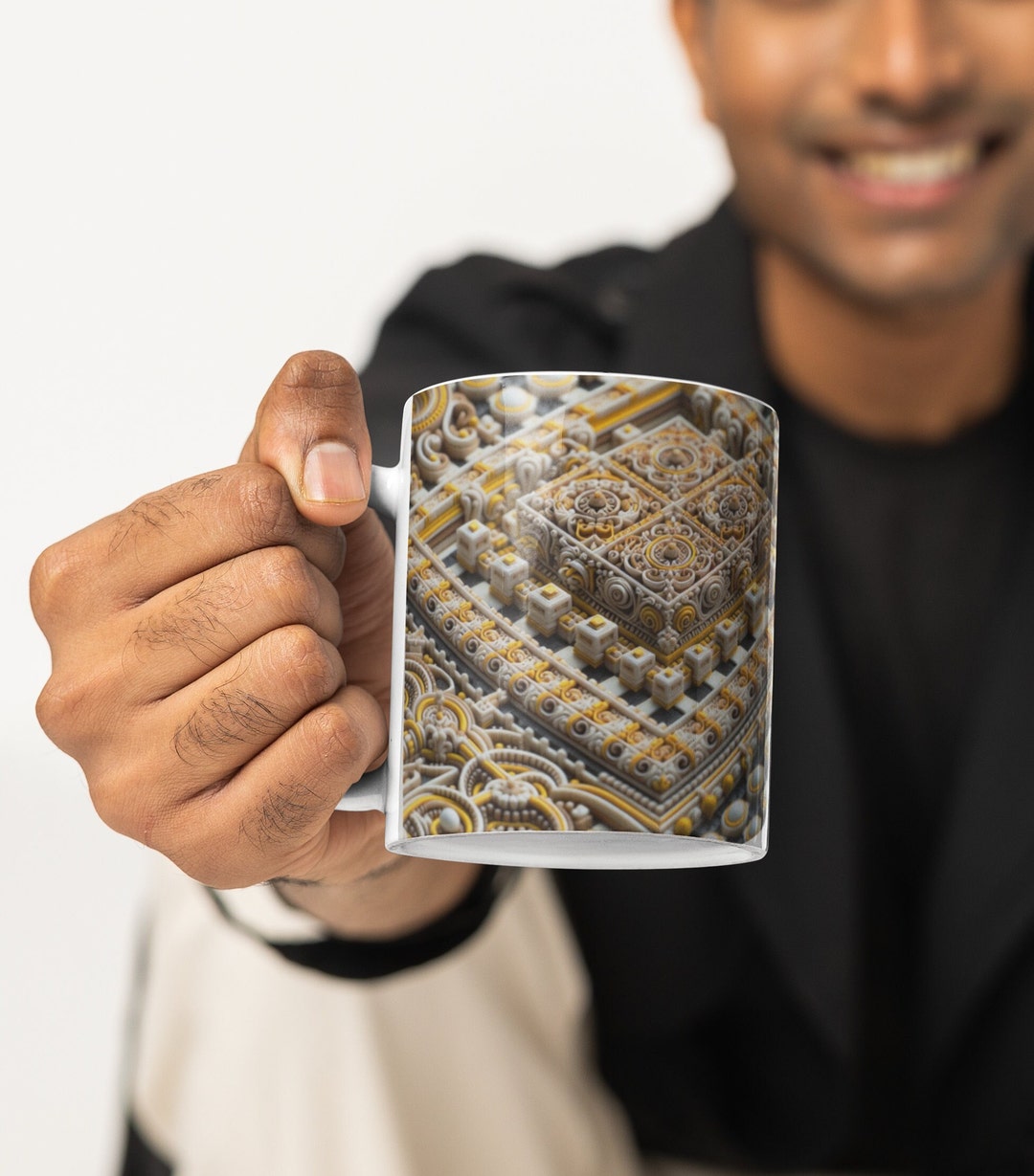 New Trendy Blocks Design Coffee Mug, Designer Coffee Mug, Tea Bagging ...