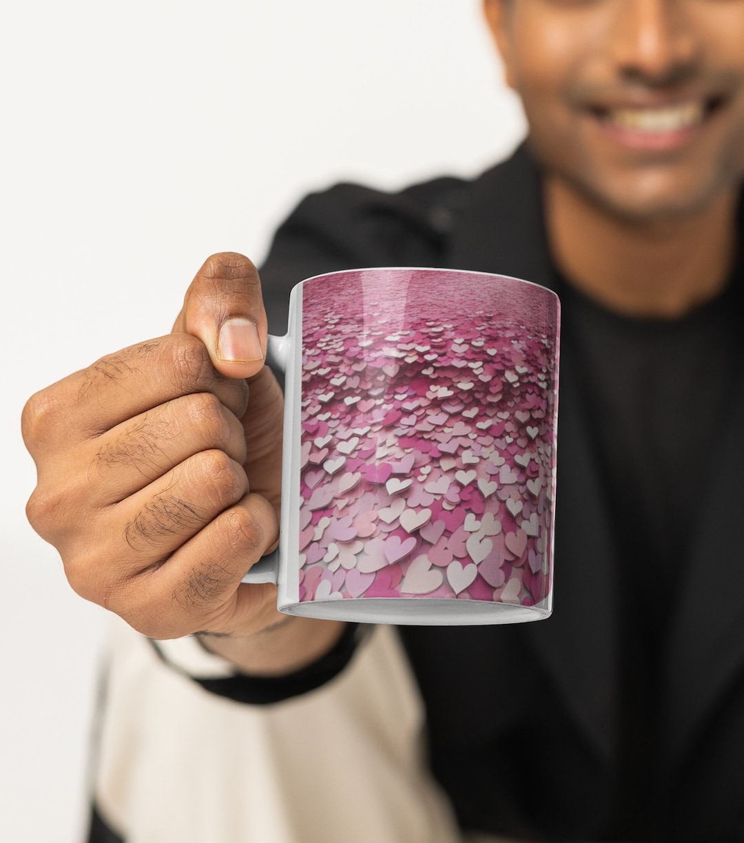 New Heart Design Coffee Mug, Personal Mug, Designer Mugs, Designer ...