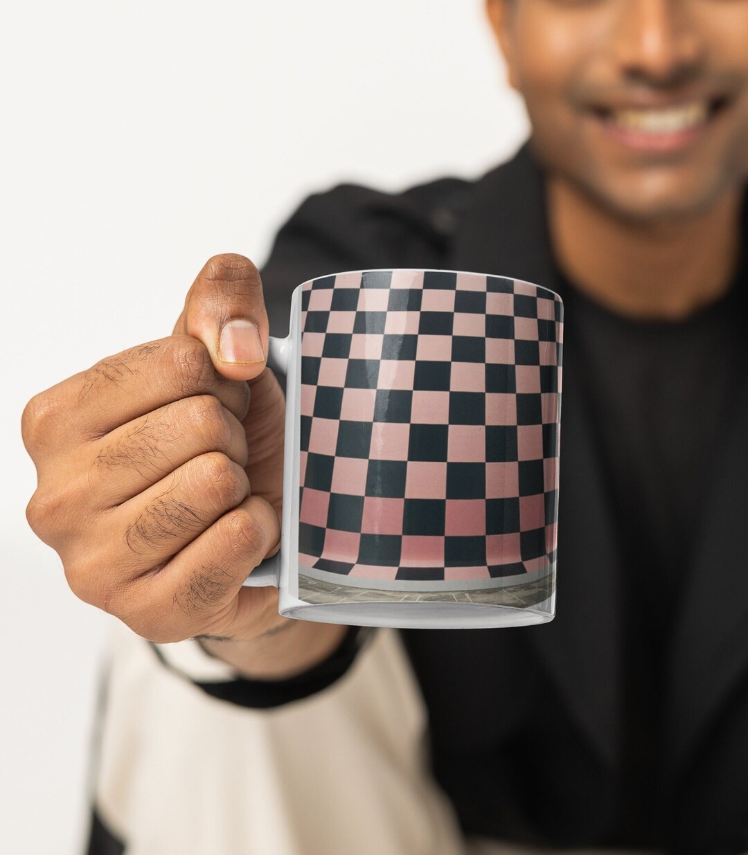 New Trendy Chess Design Coffee Mug, Coffee Cup With Lid, 3d Mug Design ...