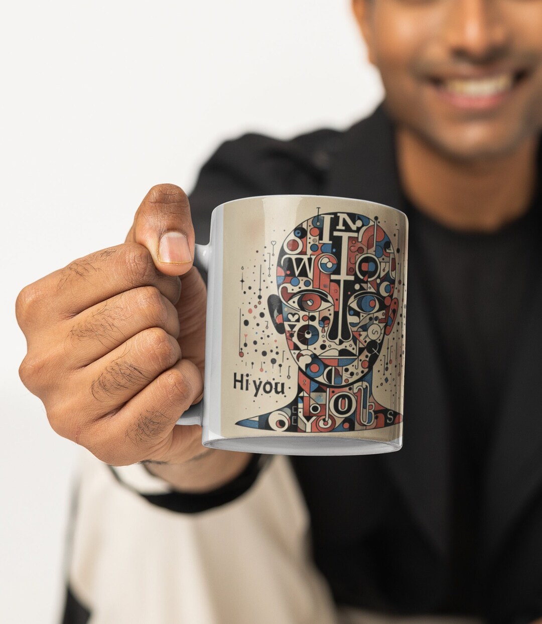 Hi You Human 3d Mug Design, Designer Coffee Mug, Coffee Tea Cup Gift ...