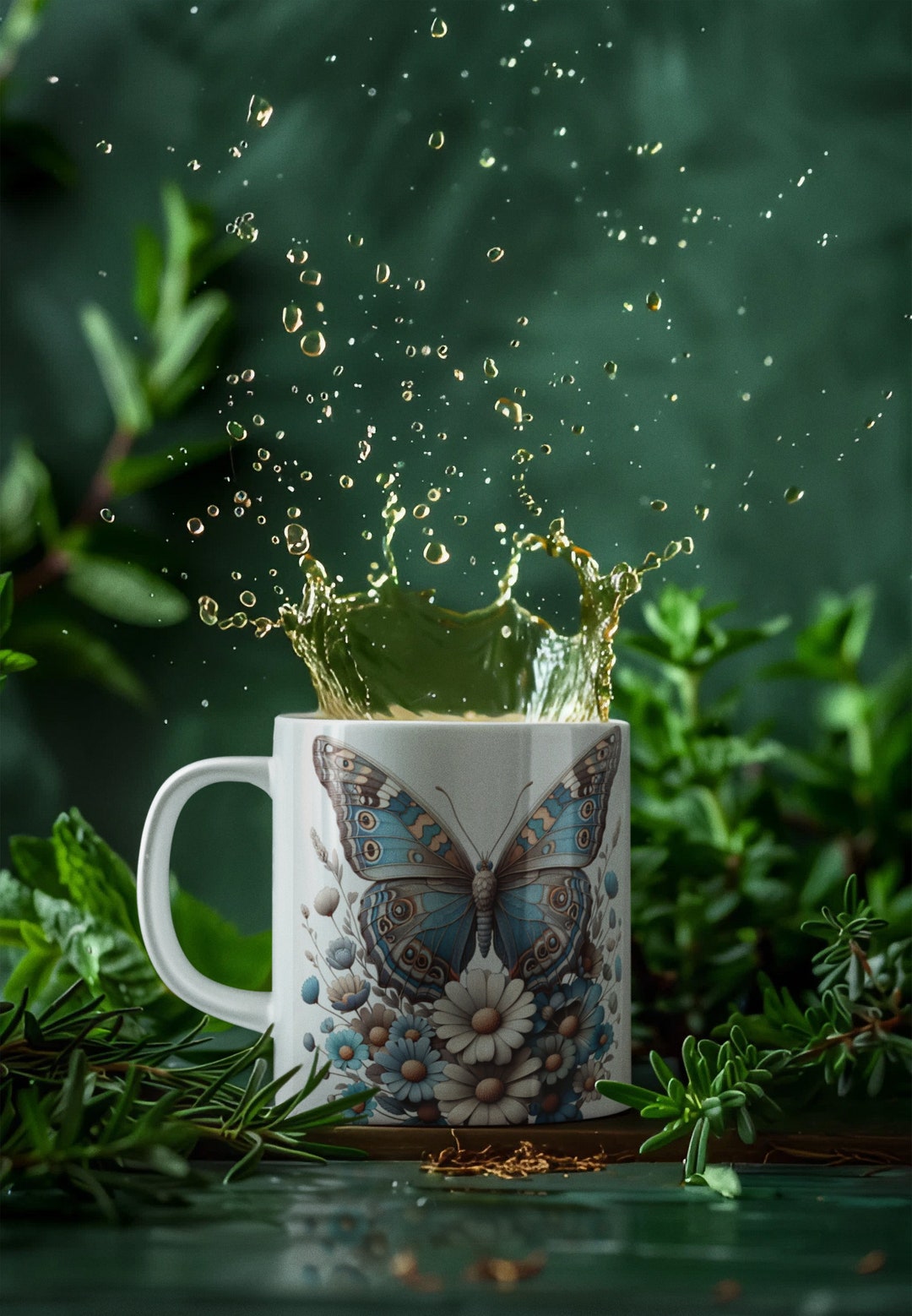 Butterfly Coffee Mug, 3d Mug Design, Self Care, Mama Mug, Designer ...