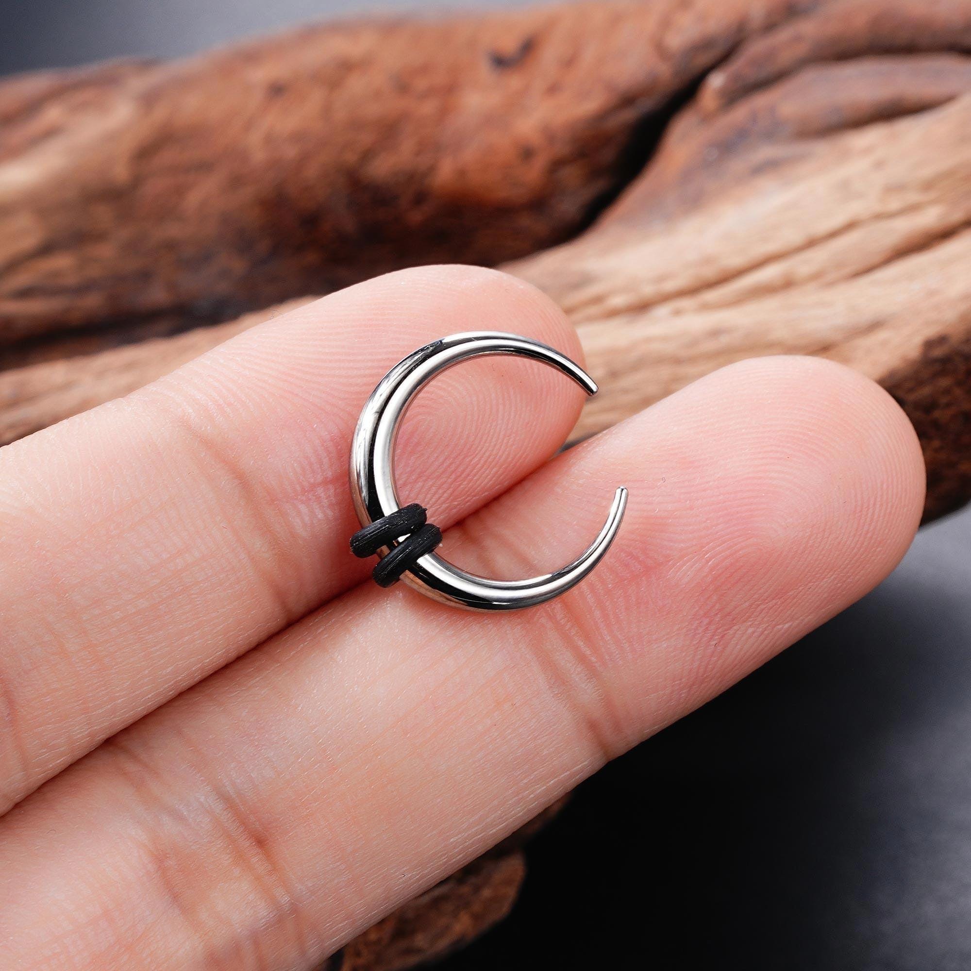 16G/14G/12G/10G/8G Titanium Horseshoe Pincher Septum Ring/ear Weights ...