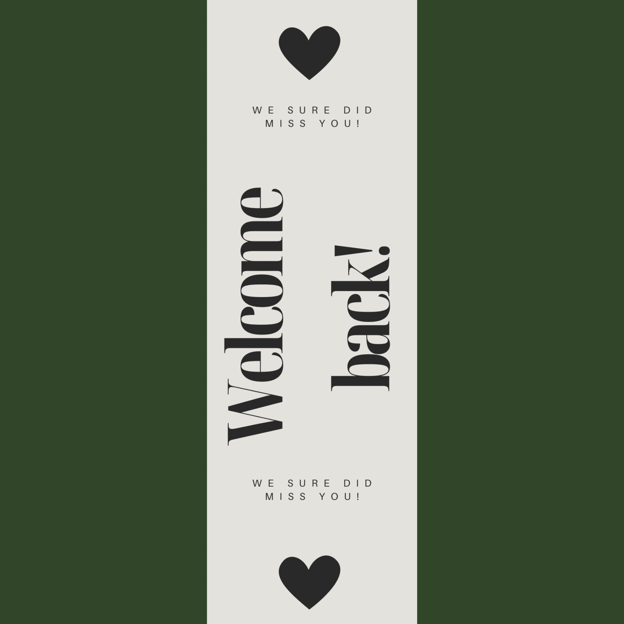 Welcome Back Printable Bookmark 'we Sure Did Miss You' Instant Download ...