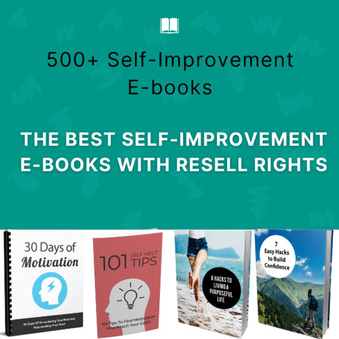 500 Self-improvement E-books With Resell Rights. - Etsy