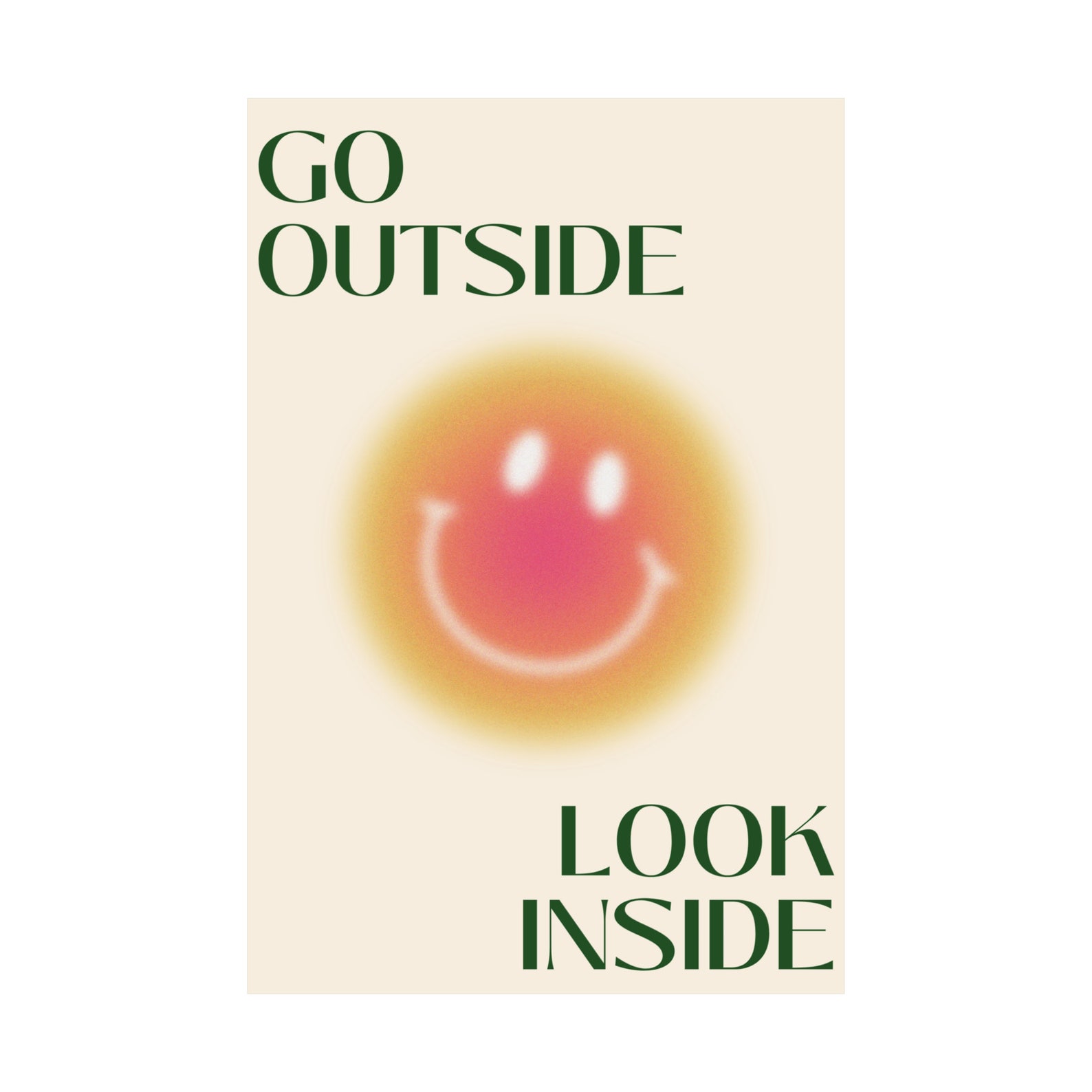 Go Outside Stay Inside Poster - Etsy