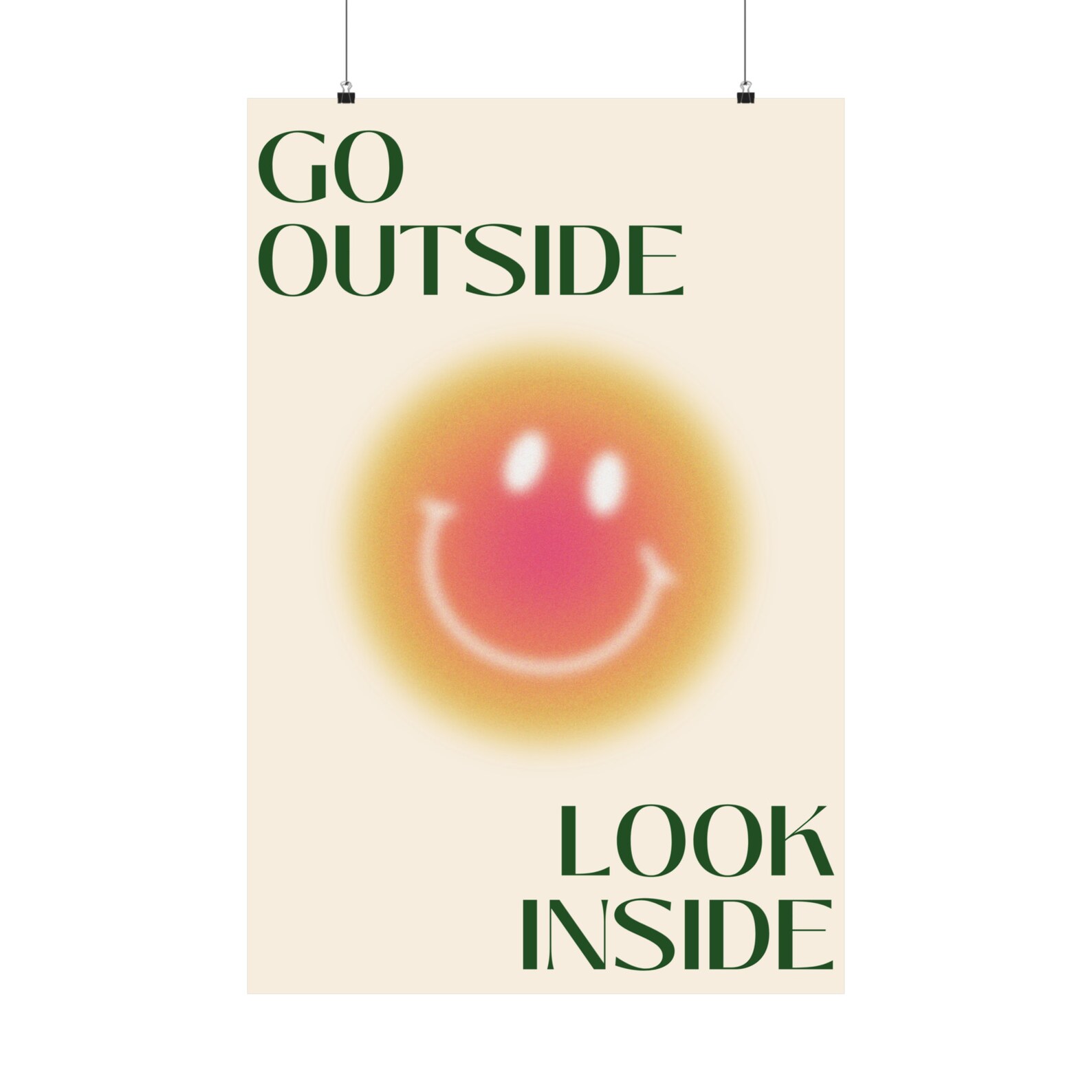 Go Outside Stay Inside Poster - Etsy