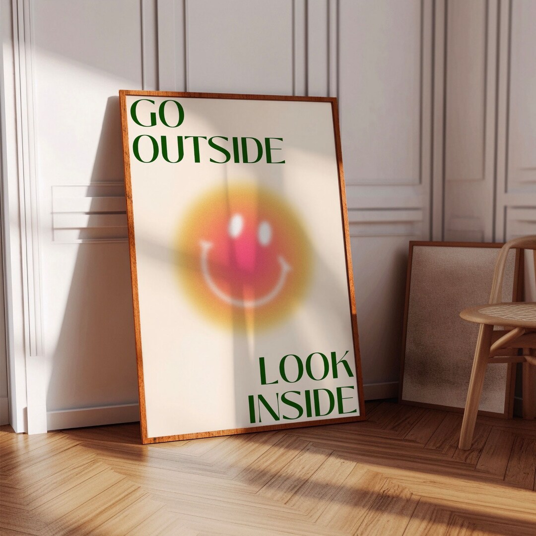 Go Outside Stay Inside Poster - Etsy