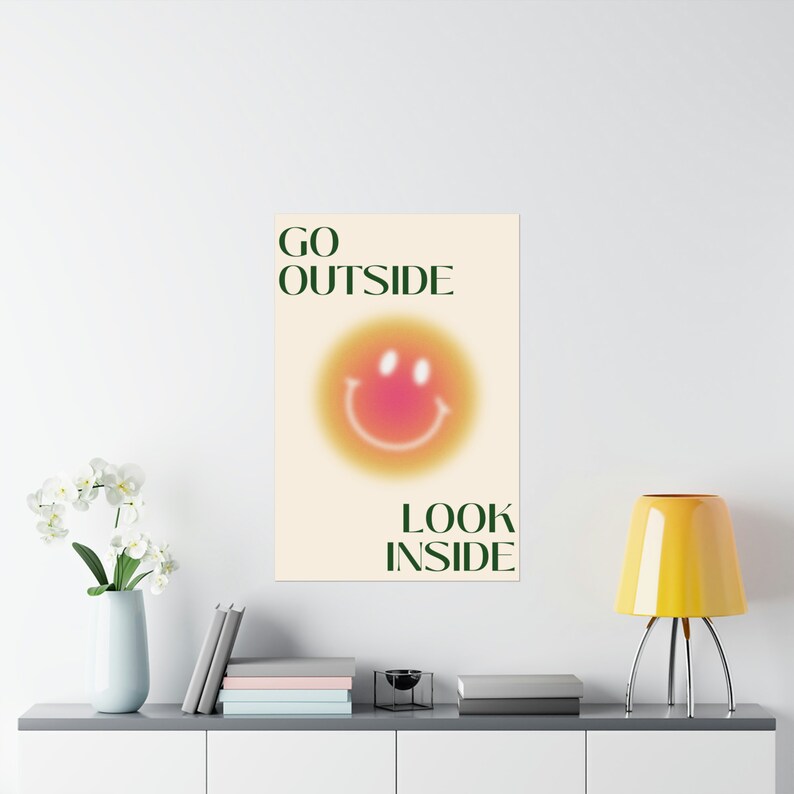 Go Outside Stay Inside Poster - Etsy