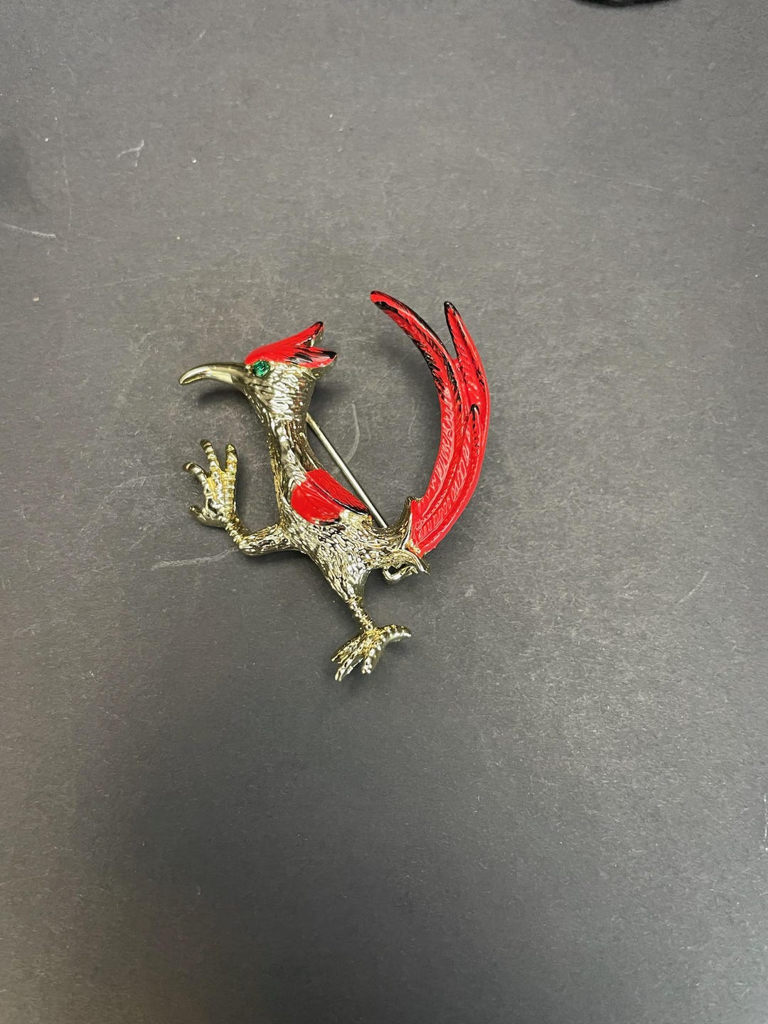 Vintage Gold Tone Roadrunner Pin Gerry’s Jewelry - Etsy