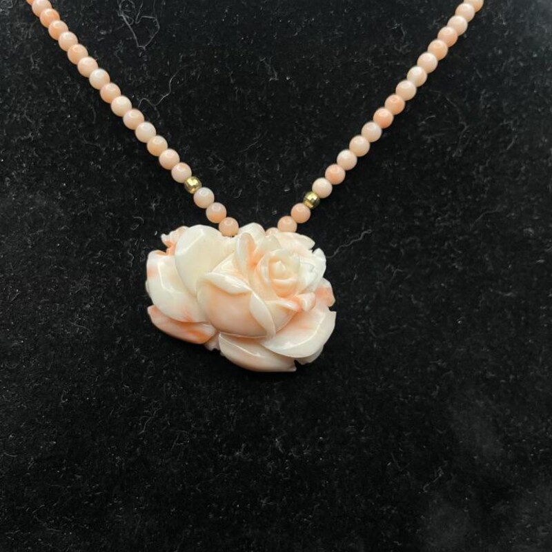 18k Carved Coral Earrings - Etsy