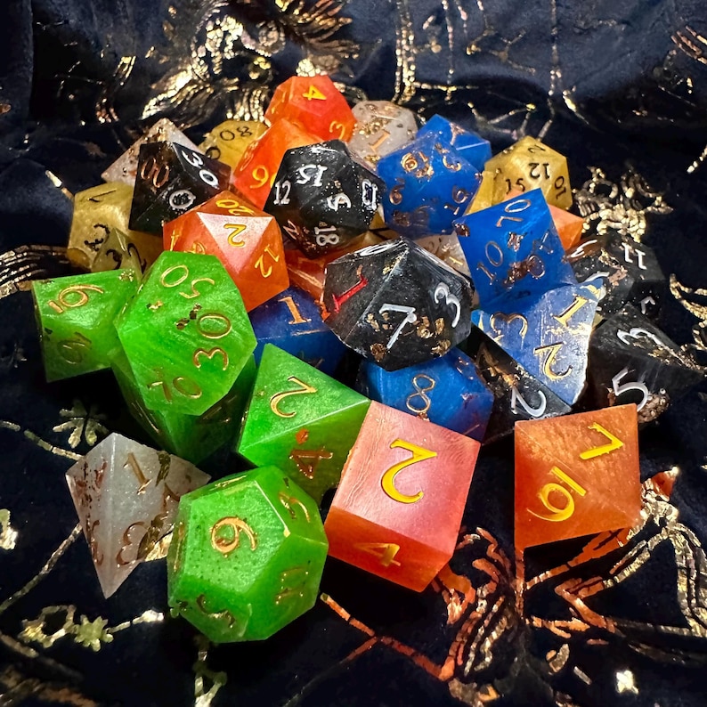 Custom Resin Dice Set - Etsy