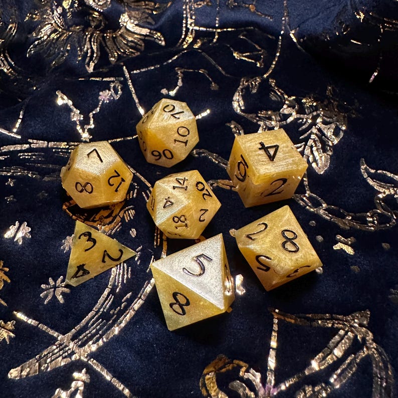 Custom Resin Dice Set - Etsy