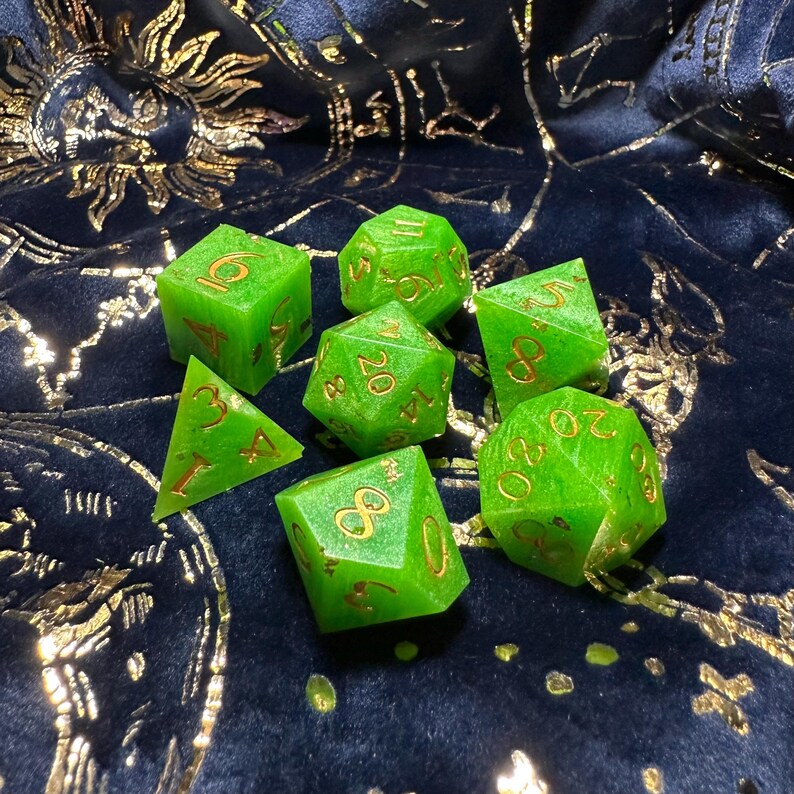 Custom Resin Dice Set - Etsy