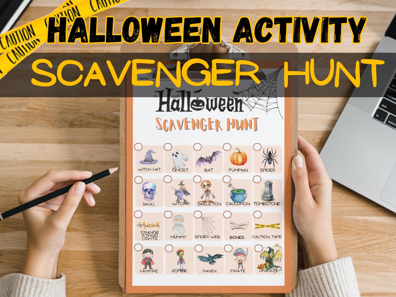 Halloween Scavenger Hunt Activity Pack - Etsy