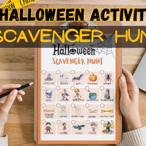 Halloween Scavenger Hunt Activity Pack - Etsy