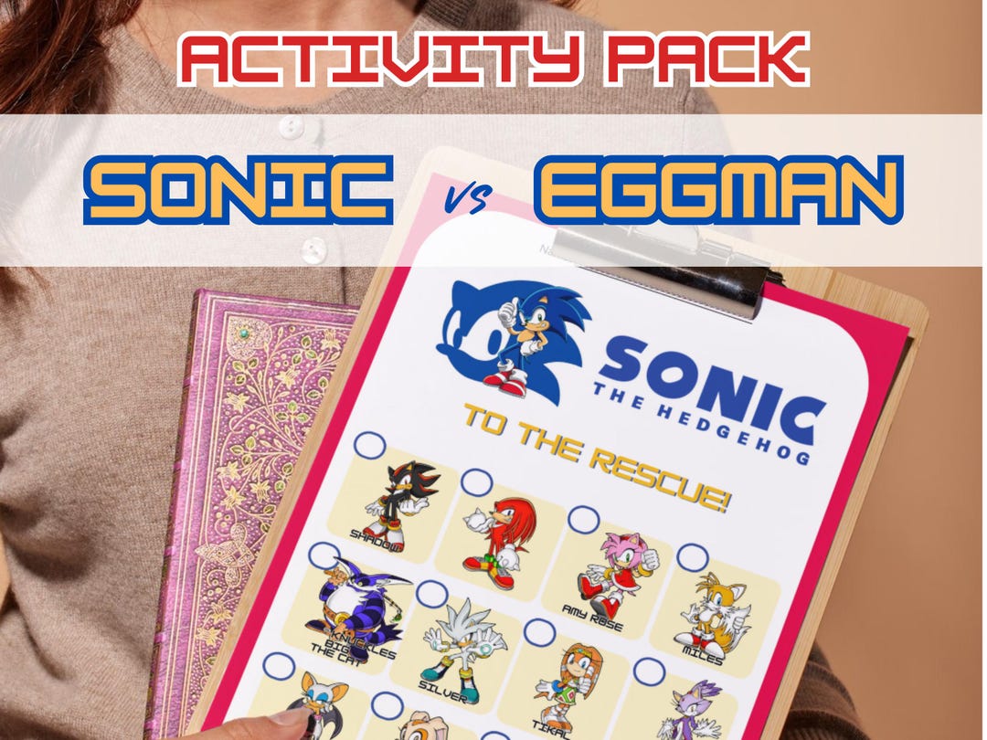 Sonic Vs Eggman Scavenger Hunt Activity Pack - Etsy