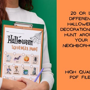 Halloween Scavenger Hunt Activity Pack - Etsy