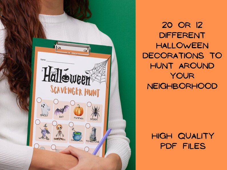 Halloween Scavenger Hunt Activity Pack - Etsy
