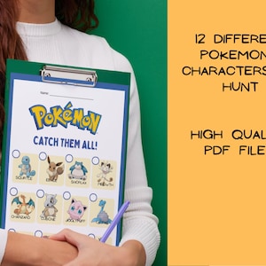 Pokemon Scavenger Hunt Activity Pack - Etsy