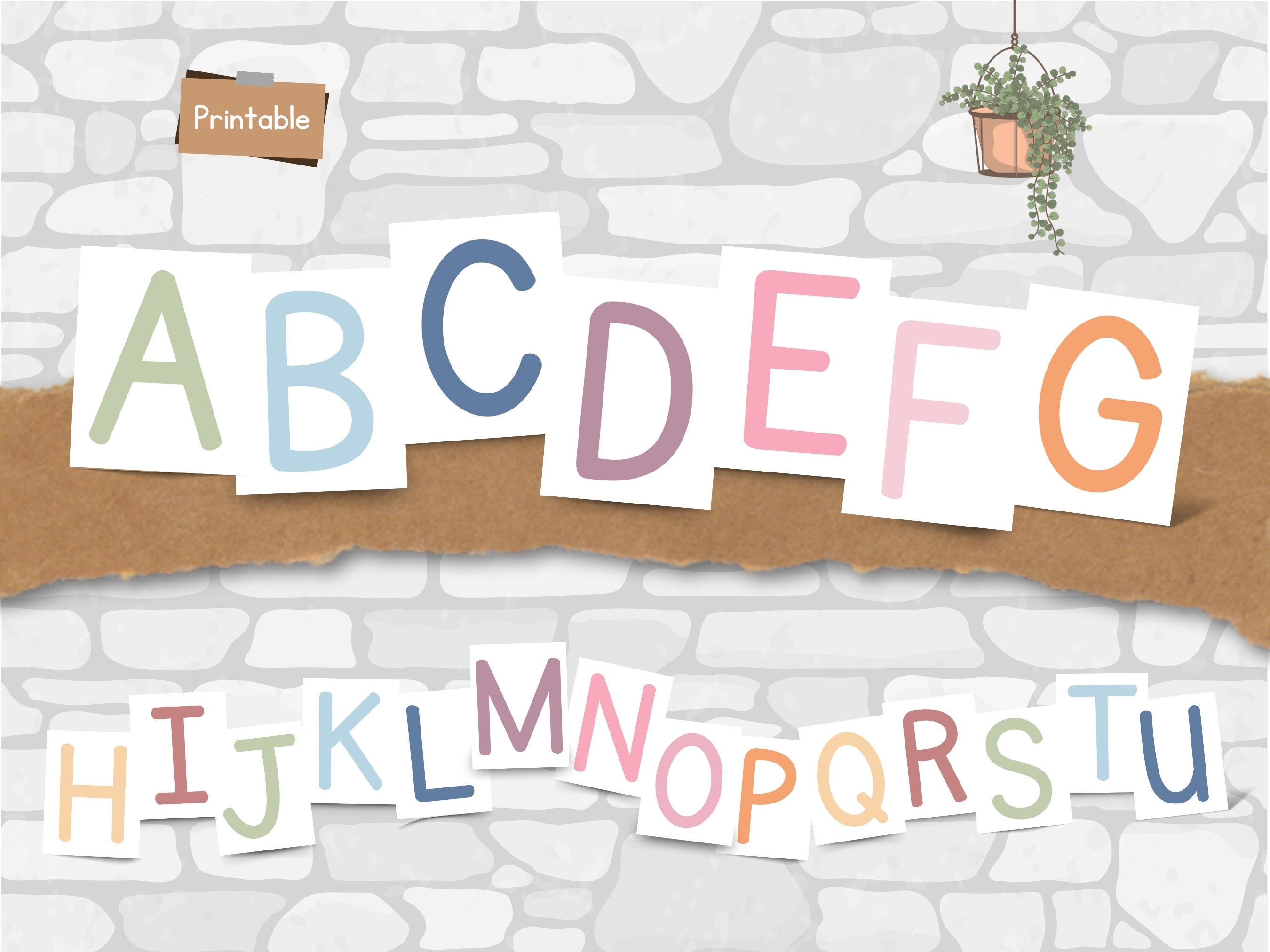 ABC Flashcards A to Z Educational Cards Alphabet Flashcards for Kids ...