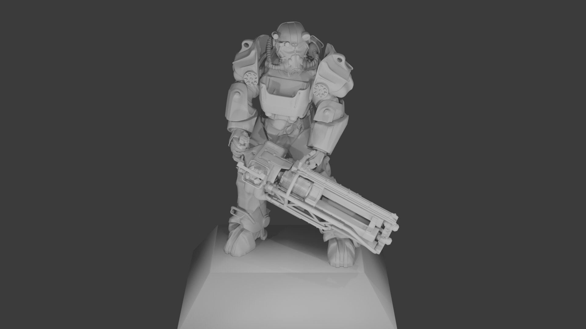 T-60 Power Armor Statue Fallout STL Files for 3D Printing - Etsy