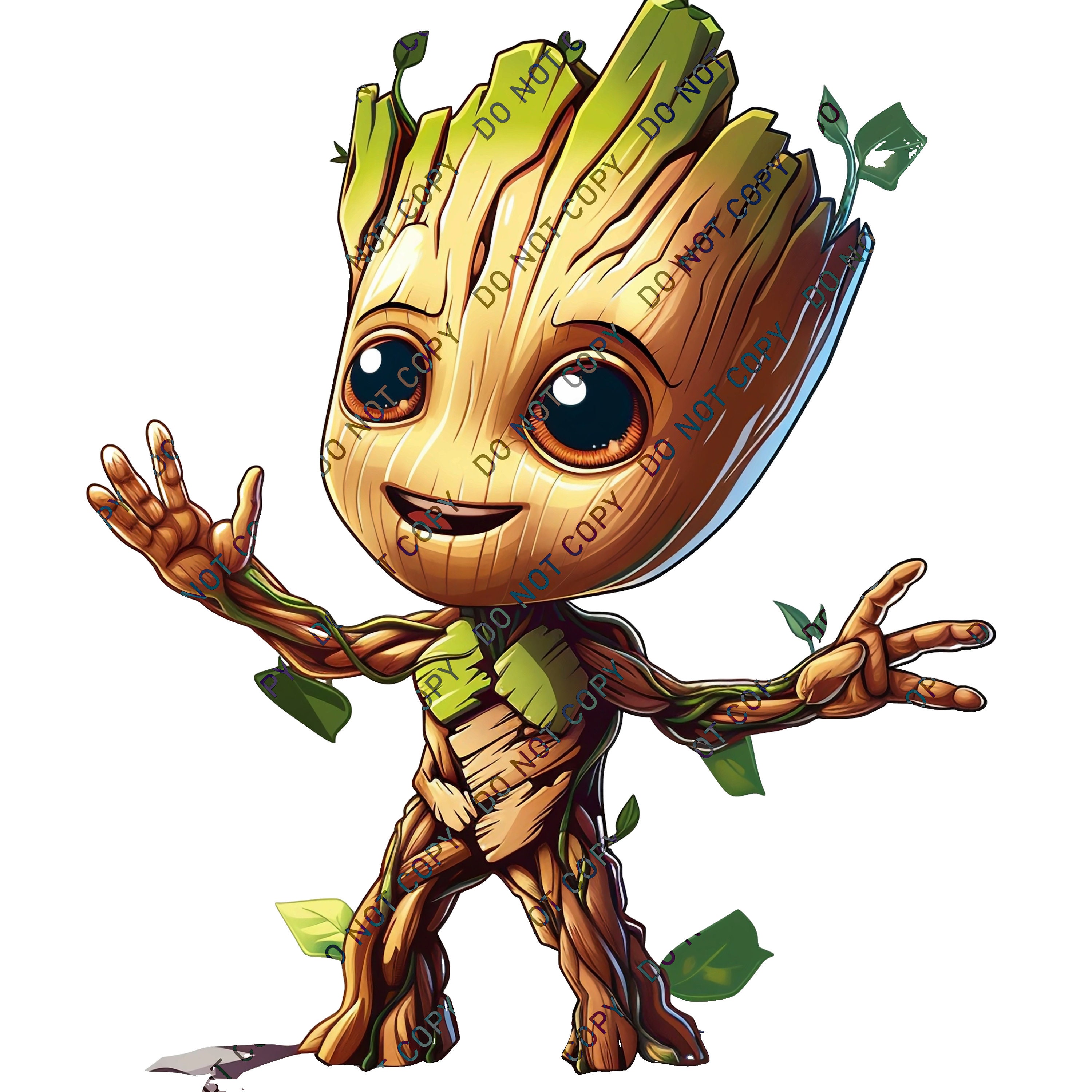 Groot PNG Transparent Images Set 4 Digital Downloads for DIY Projects ...