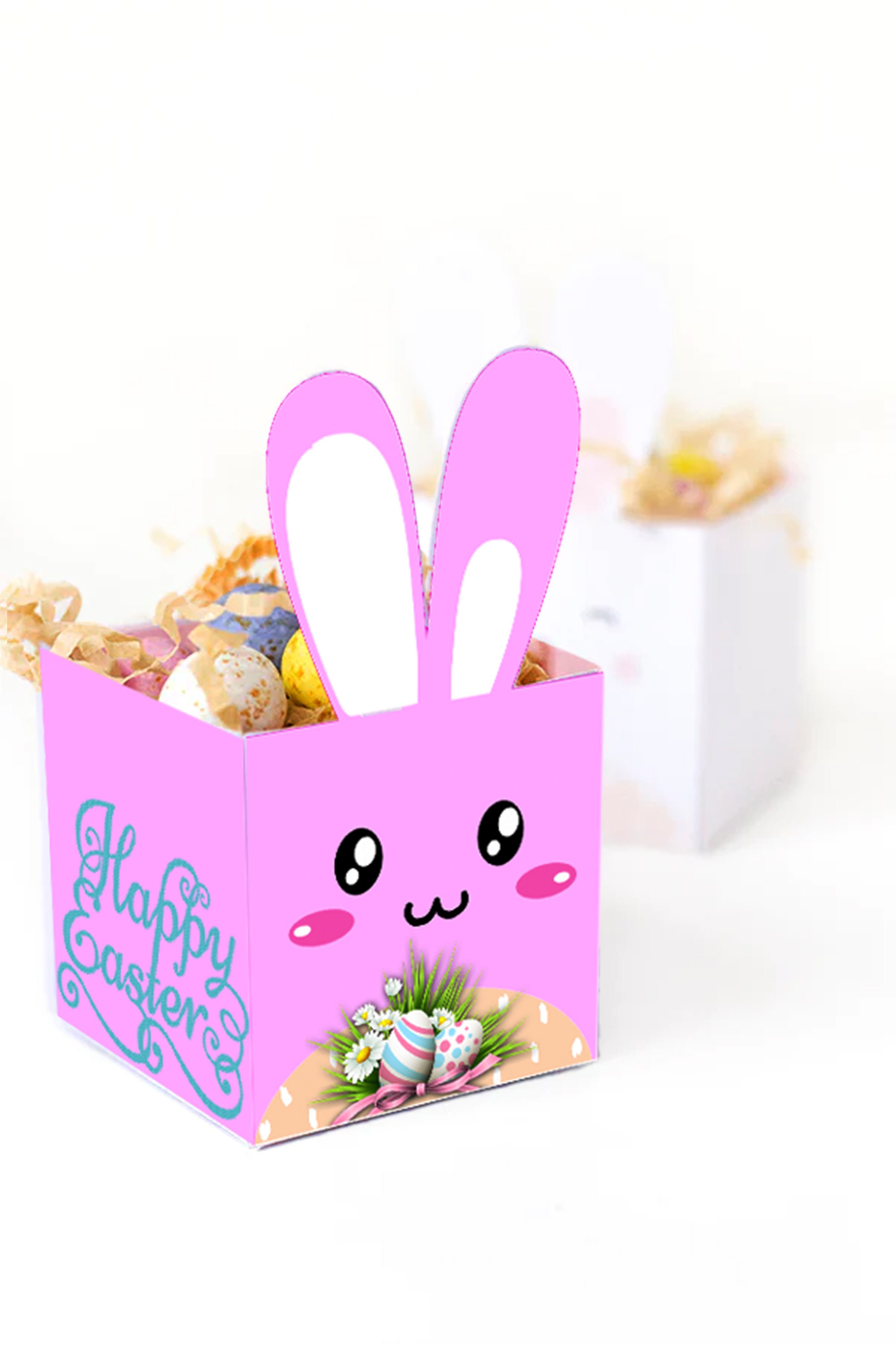 Easter Bunny Box Template DIY Printable Bundle for Handmade Candy ...