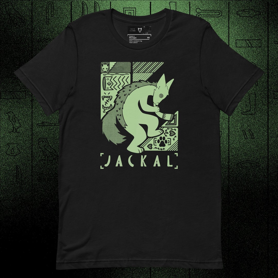 The Jackal Calls T-shirt Green skunkhotel - Etsy