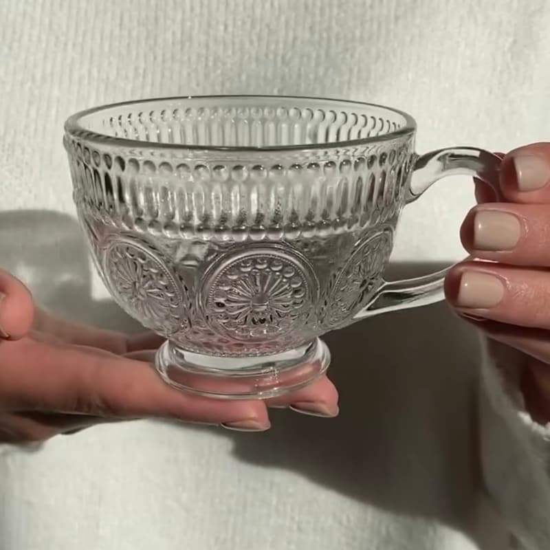 Glass Tea Cups - Etsy