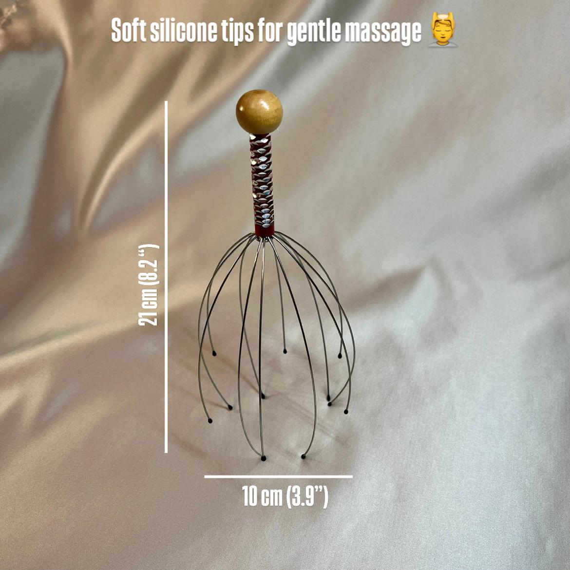 Head and Neck Massage Tool Set, 4 Piece Wooden Massagers for Scalp ...