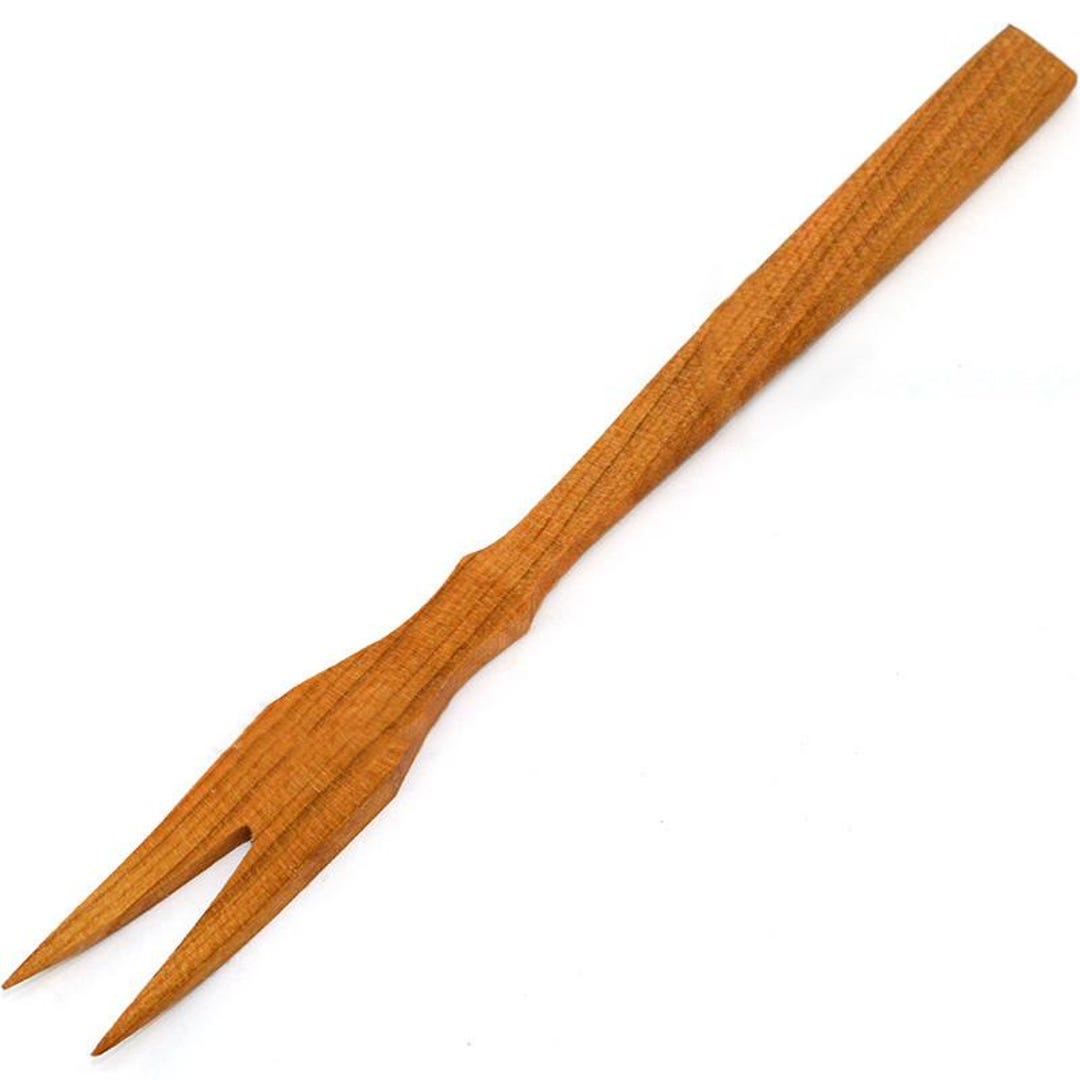Wooden Fork | Barbecue Fork | Steak Fork | Two-pronged | Wooden Utensil ...