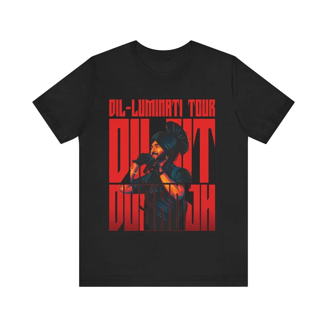 Diljit Dosanjh Merch Tshirt Punjabi Singer Gift Unisex Concert Tee ...