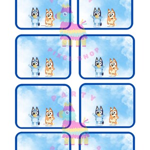 Bluey-inspired Food Labels | Printable Party Tags - Etsy