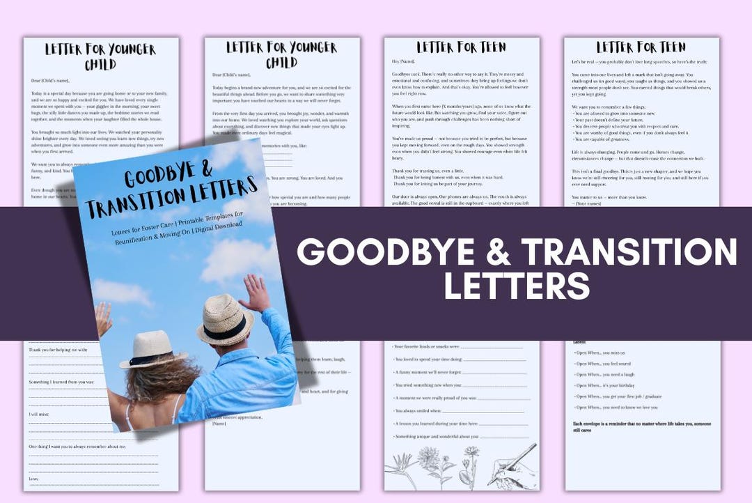 Editable Goodbye Letter Template | Teacher, Daycare Farewell Notes ...