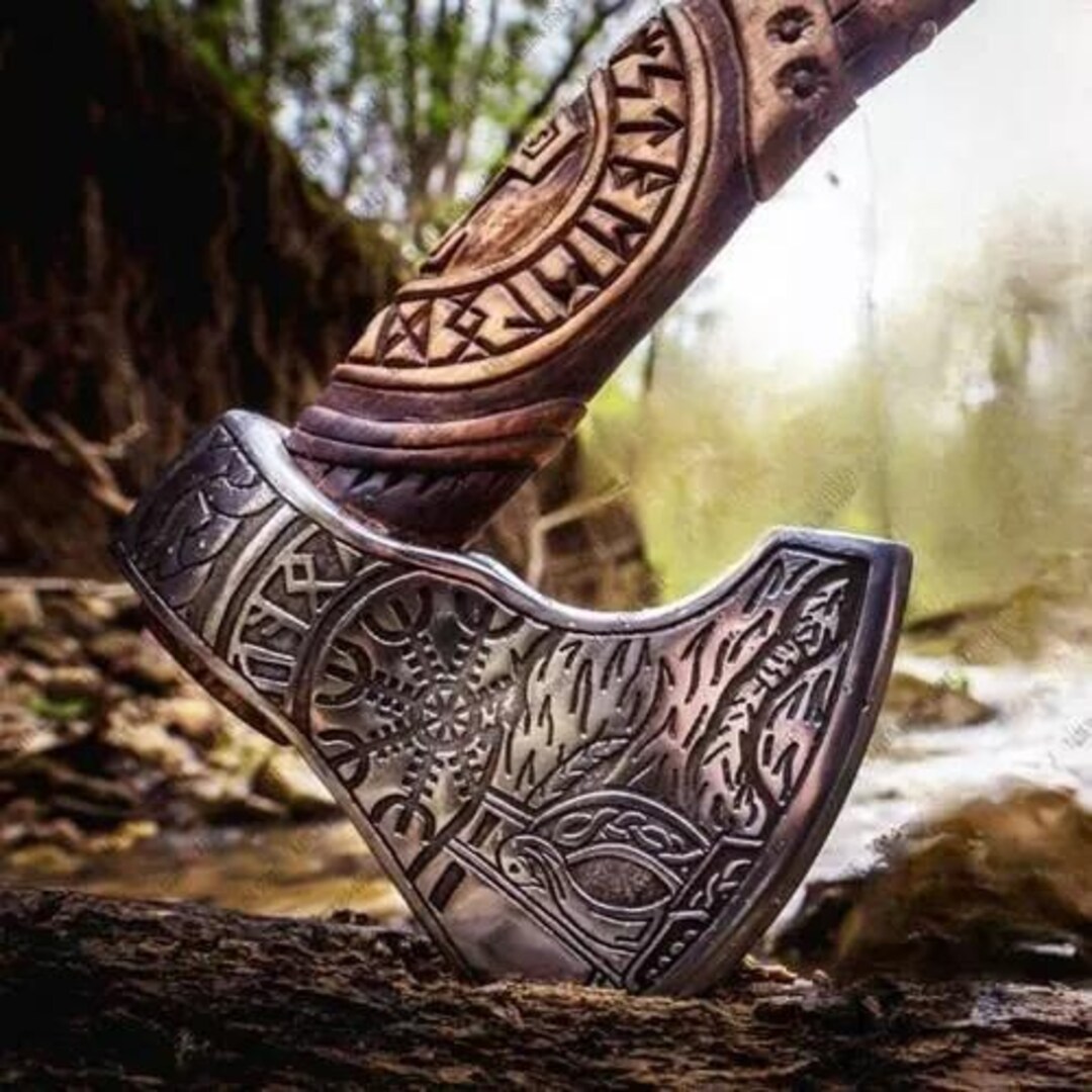 Viking Axe Battle Viking Axe Ragnar Viking Axe Bearded Axe Viking Larp ...