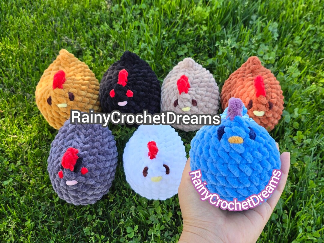 Stardew Valley Chickens, Handmade Stardew Valley Crochet, Gamer Gift ...