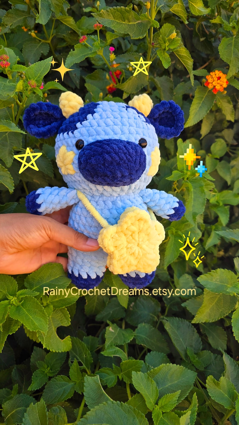Crochet Cow, STAR COW, Plush Cow, Constellations, Stuffed Animal, Sky ...