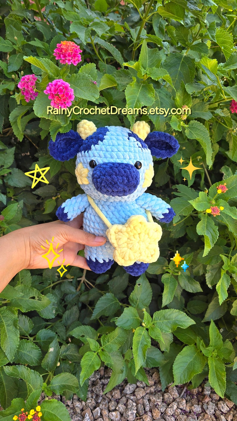 Crochet Cow, STAR COW, Plush Cow, Constellations, Stuffed Animal, Sky ...