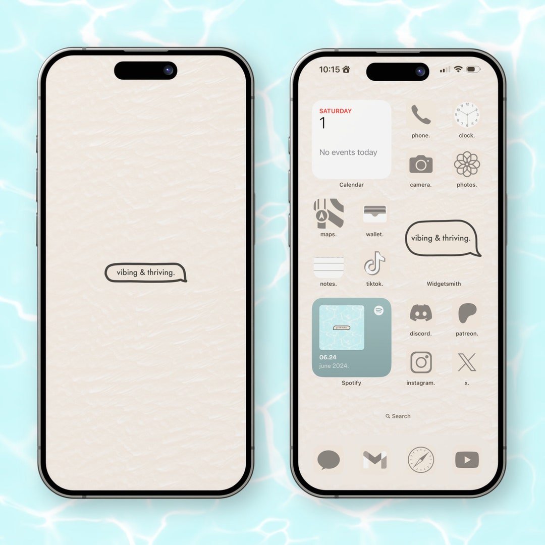 Flow iPhone Icon Theme Pack | Beach Theme Pack: App Icons, Wallpapers ...