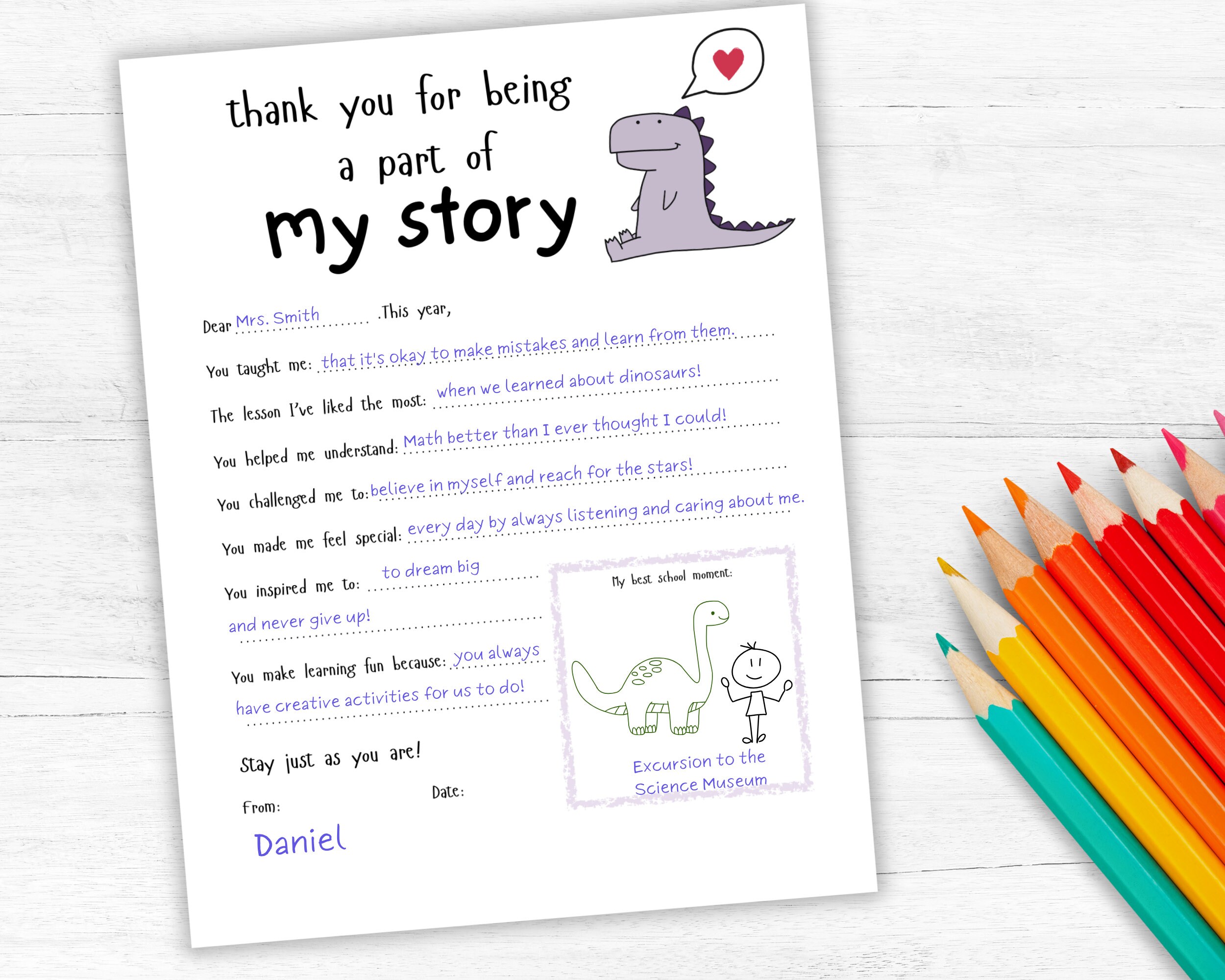 Teacher Appreciation Week Printable Teacher Appreciation Gift Thank You ...