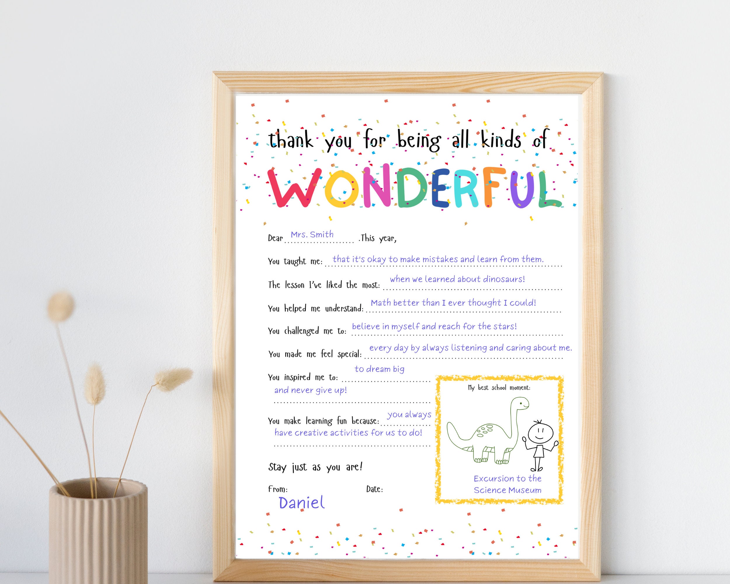 Teacher Appreciation Week Printable Teacher Appreciation Gift Thank You ...