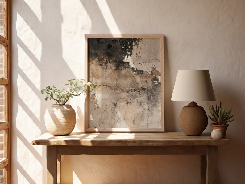 Wabi Sabi Abstract Print, Beige Print Wall Art, Minimalist Painting ...