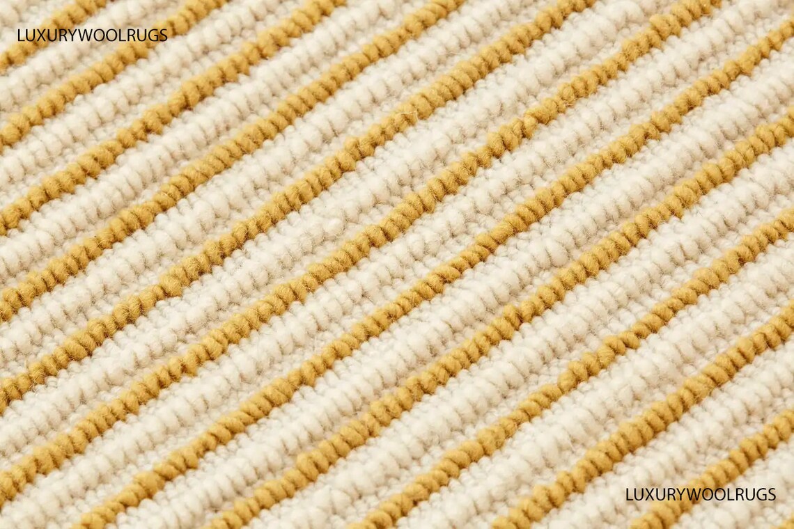 Irregular Arch Shape High & Low Pile Hand-tufted Modern 100% Wool Area ...