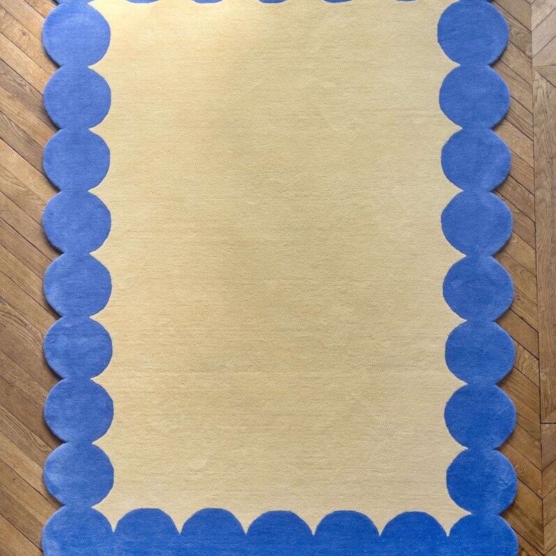 Scalloped Rug - Etsy