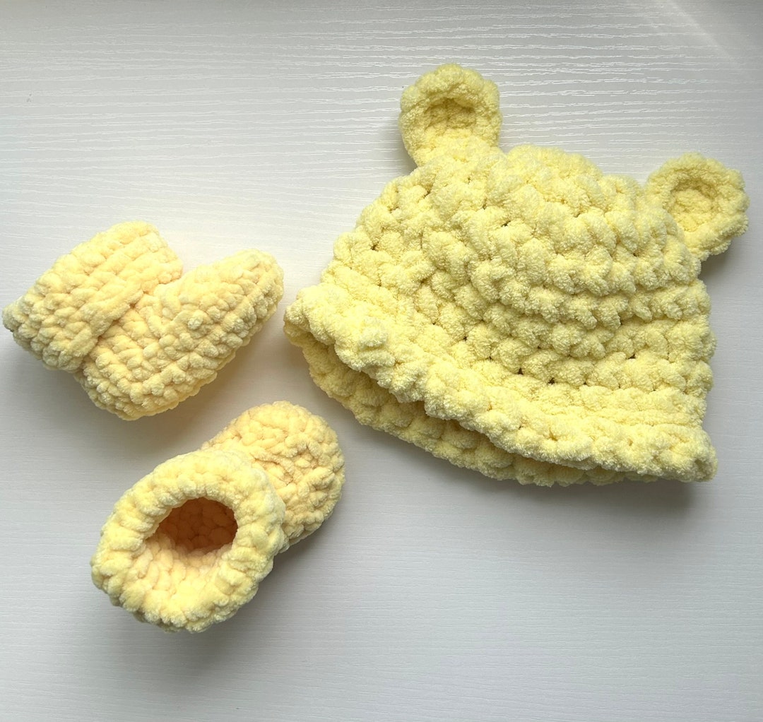 Baby Bear Hat Bootie Set Bananabear - Etsy