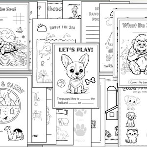 24 Printable Activity Pages for Kids, Coloring Pages, Unique Designs ...