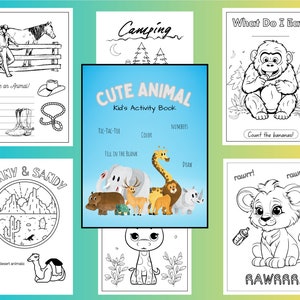 24 Printable Activity Pages for Kids, Coloring Pages, Unique Designs ...