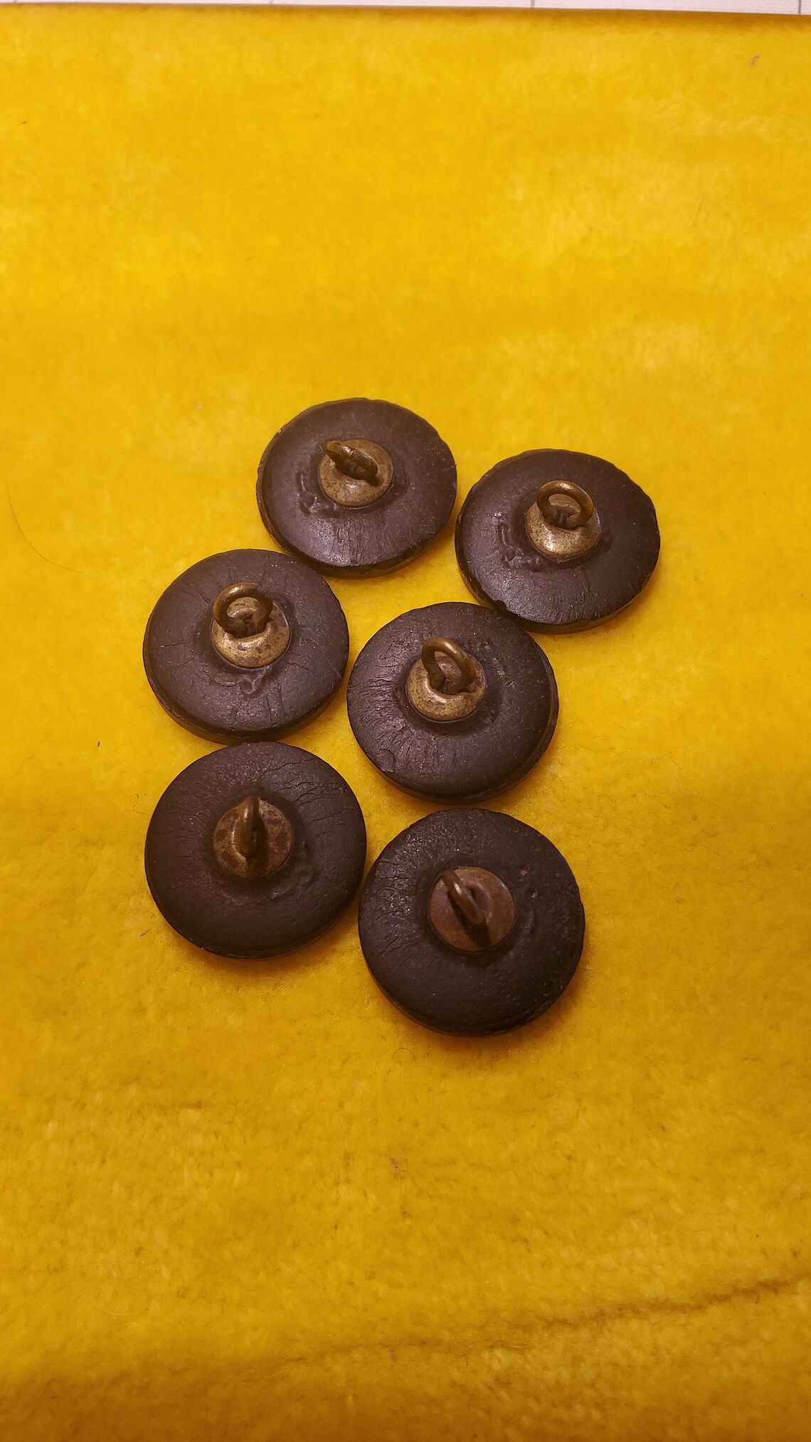 Six Jet Victorian Mourning Buttons Matching - Etsy