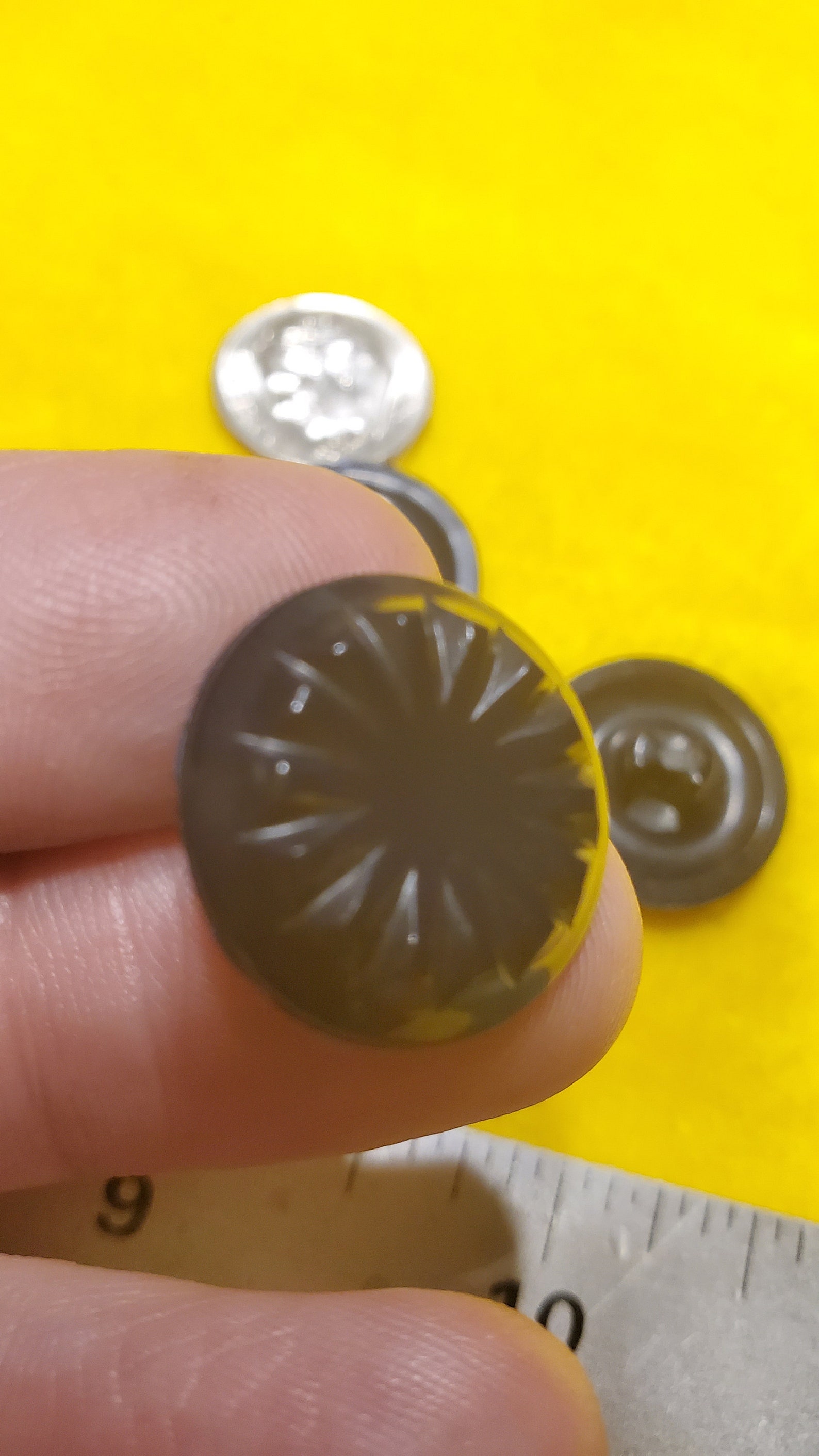 5 Gutta Percha Mourning Buttons - Etsy